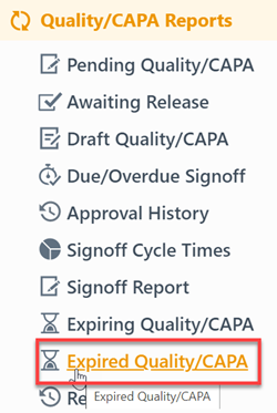 Expired Quality/CAPA | Empower Help