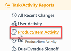 Product Item Activity | Empower Help
