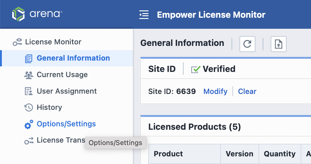 License Options | Empower Help