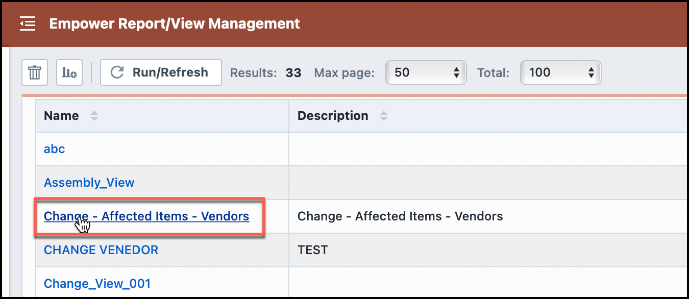 Displaying Reports | Empower Help