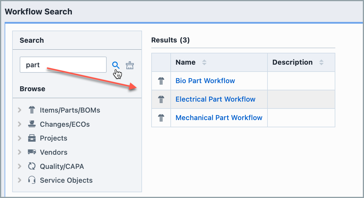 Workflow Search | Empower Help