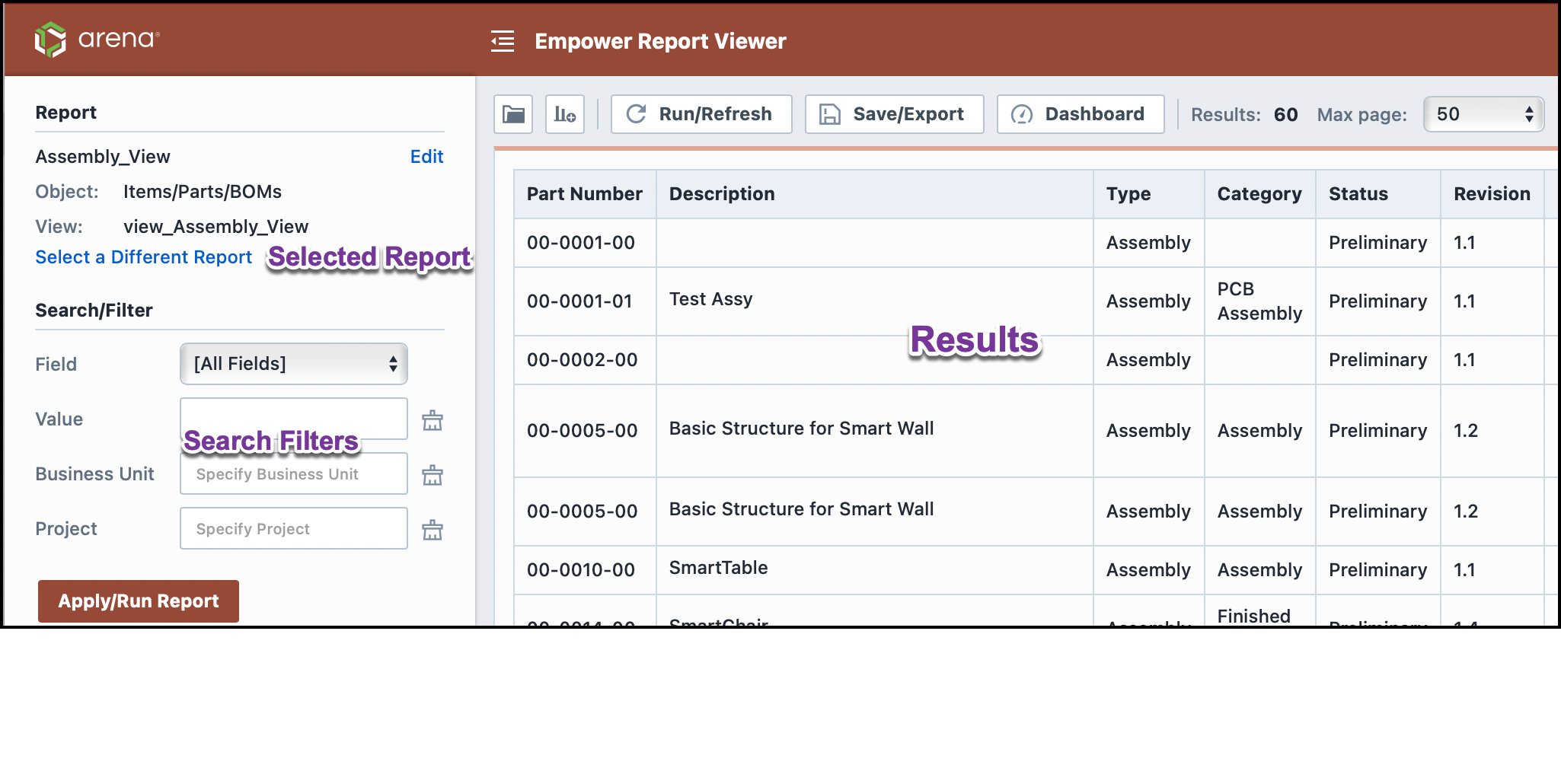 Displaying Reports | Empower Help