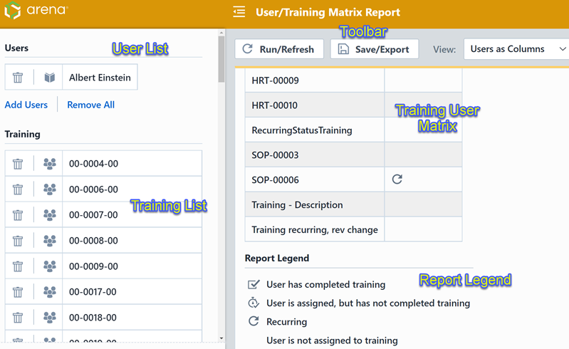 User Training Matrix | Empower Help