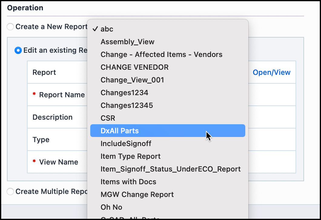 Modifying Views Reports | Empower Help