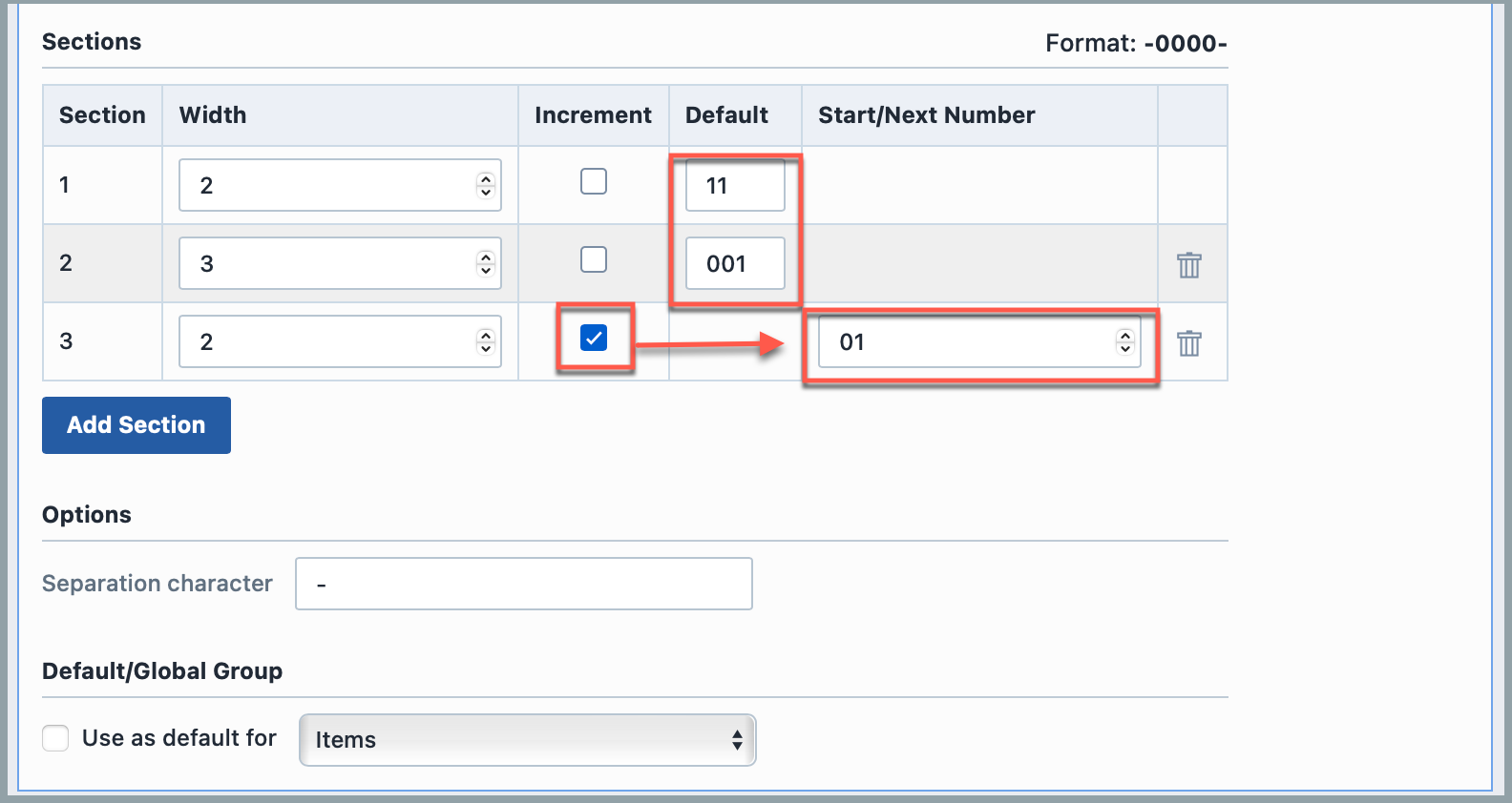 Auto Numbers | Empower Help