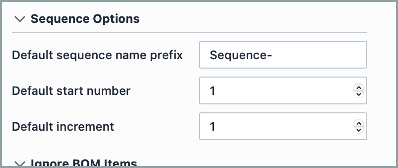 BOM Routing Options | Empower Help