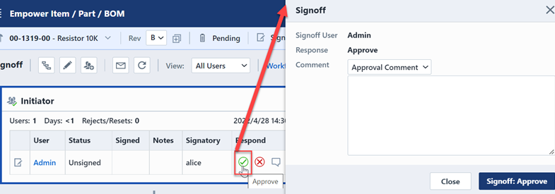 Signoff and Workflows | Empower Help