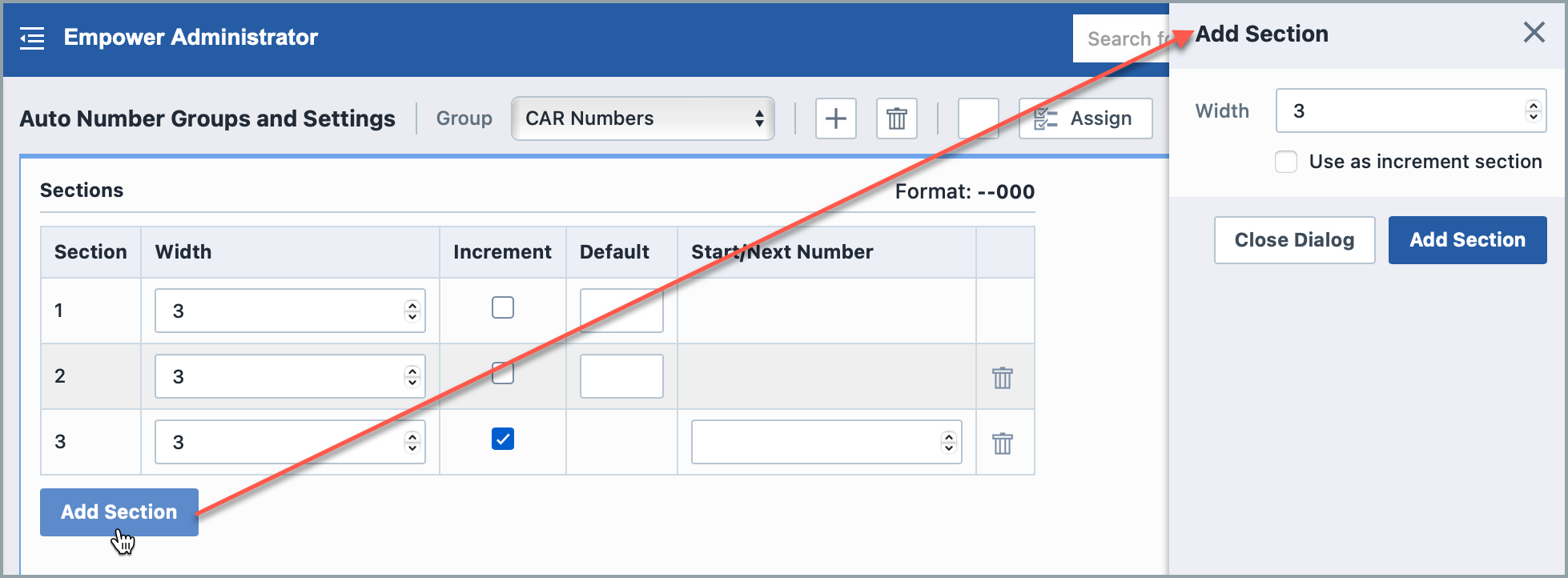 Auto Numbers | Empower Help