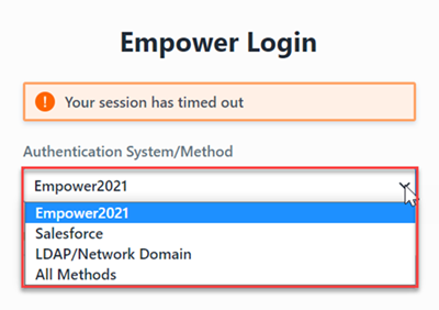 Logging On | Empower Help