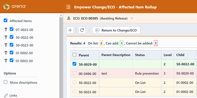 Affected Items | Empower Help