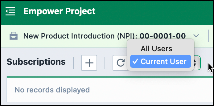 Subscriptions to Projects | Empower Help