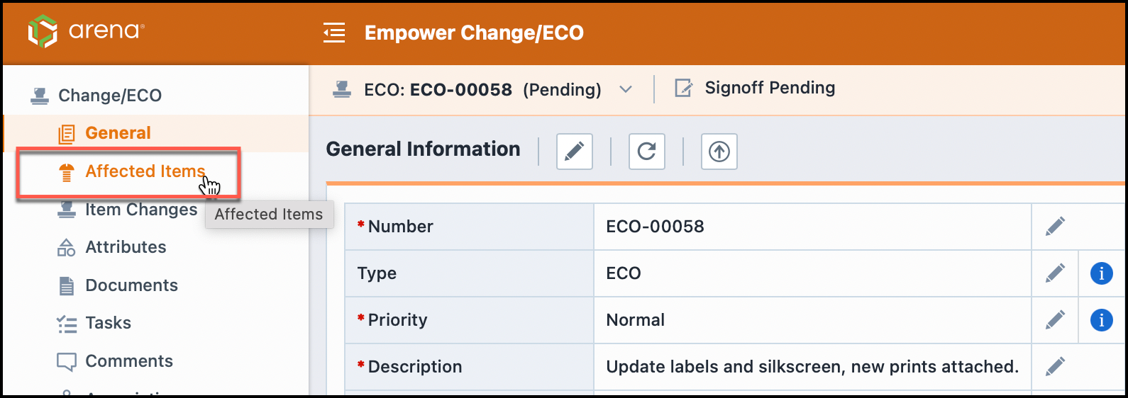 Affected Items | Empower Help