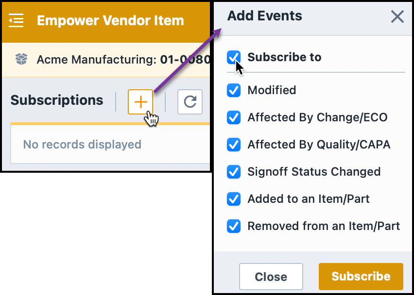 Subscriptions to Vendor Items | Empower Help
